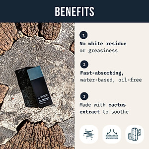 Cardon SPF 30, Korean Sunscreen Daily Face Moisturizer Cream for Men, Sunscreen UV Protect, Anti-aging and Wrinkles, Men's Facial Skin care, Vitamin Cactus Extract (1 Bottle - 35ml)