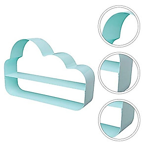 IMIKEYA Metal Shelves Green Cloud Shelf Wall Storage Shelves Metal Floating Shelves Wall Mounted for Kids Bedroom Living Room Bathroom Kitchen Wall Storage Shelf Home Decor