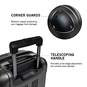 Kenneth Cole Reaction Out Of Bounds 24" Hardside 4-Wheel Spinner Lightweight Checked Luggage, Charcoal