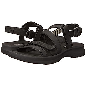 Rockport Women's Trail Tech Multi Sandal, Black ECO Washable, 9.5