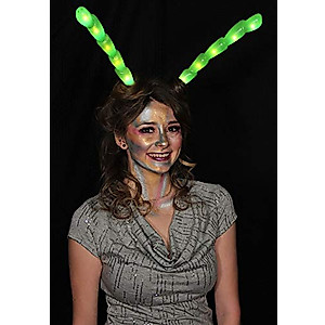 elope Green Light-Up Insect Bug Antennae Costume Headband for Adults and Teens