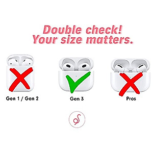 Sonix Confetti Case for AirPods Gen 3 [Hard Cover] Protective Terrazzo Case for Apple Airpod 3rd Generation