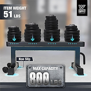 CAP Barbell Commercial Grade Weight Bench Flat/Incline/Decline Utility Exercise Olympic Workout Bench for Full Body Workout (Utility Flat Bench, White)