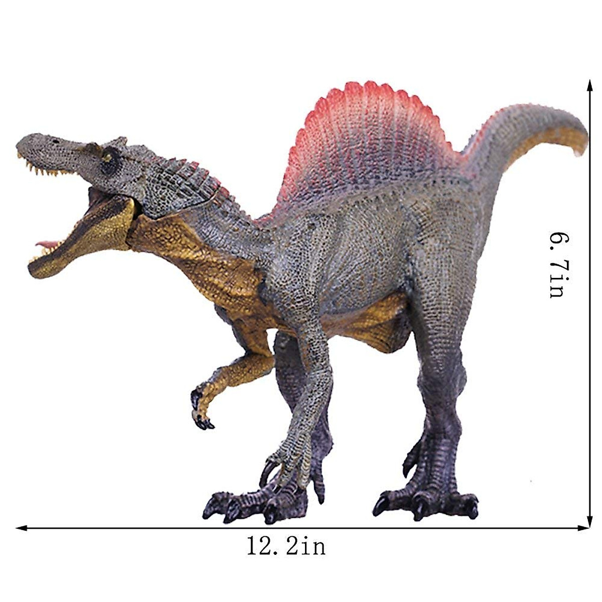 Gemini&Genius Spinosaurus Action Figures Dinosaur Toys for 3 4 5 6 7 Year Old Kids, Early Science Education and Collectible Toys Gift for The Dino Lovers and The Coolest Gift for The Boys