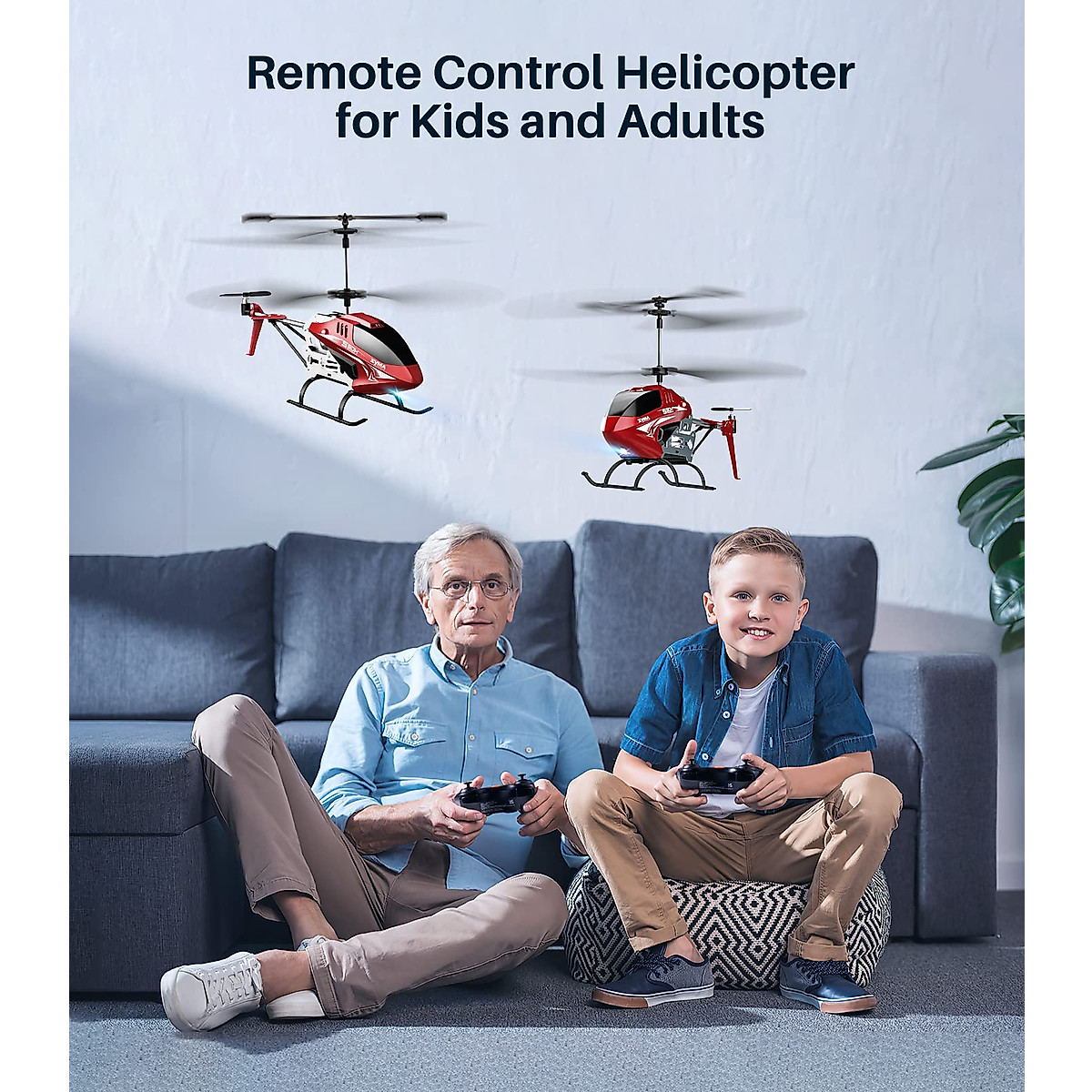 SYMA Remote Control Helicopter, S50H RC Helicopter with 16 Mins Flight Time, Altitude Hold and One-Key Take Off/Landing RC Plane, Gyro Stabilizer, 3.5 Channel, Gift Helicopter Toys for Kids Adults