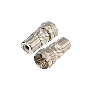 CHILDMORY AC Adapter Power Supply with F Plug Female Adapter F Type Male Coax to RCA Female Jack RF Video TV Connector for Atari 2600 System Console US Plug