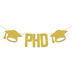 Phd Banner PhD Graduation Decorations Graduation Banner Class of 2024 Doctor Degree Party Decor Congrats PhD College Graduation Party Supplies