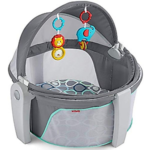 Fisher-Price On-the-Go Baby Dome Bubbles, travel portable play space and napping spot with canopy [Amazon Exclusive]