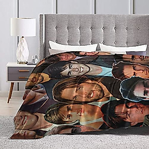 Tom Cruise Collage Blanket Ultra-Soft Micro Fleece Lightweight Warm Throw Blanket Suitable for Bedrooms Sofa and Travel Air Conditioning