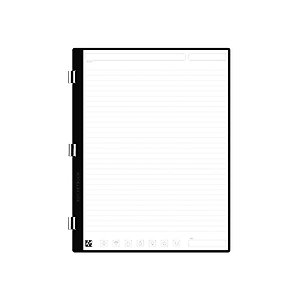 Rocketbook New Pro Lined Page Pack | Scannable Pro Pages for To Do Lists and Agendas - Write, Scan, Erase, Reuse | 20 Sheets | Letter Size: 7.8 in x 10.5 in