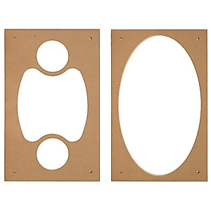 Football Bowl and Tray Template - 2 Piece Template Set for Bowl & Tray Template Set