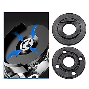 Pro-Parts 5/8"-11 Grinder Backing Flange and Lock Nut Set Angle Wrench Spanner Metal for Bosch Dewalt Black replaces 224399-1 193465-4 224568-4