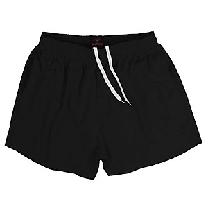 SUNDAY ROSE Men's Running Shorts 3 Inch Quick Dry Gym Athletic Workout Shorts with Pockets,Mesh Liner-Black,Large