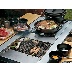 Snow Peak Iron Half Slide Top Grill Table