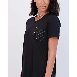 Real Essentials 3 Pack Nightgowns Women Adult Womens Nightgown Moo Moos Sleep Night Shirts Hysterectomy Sleepwear House Dress Lounge Ladies