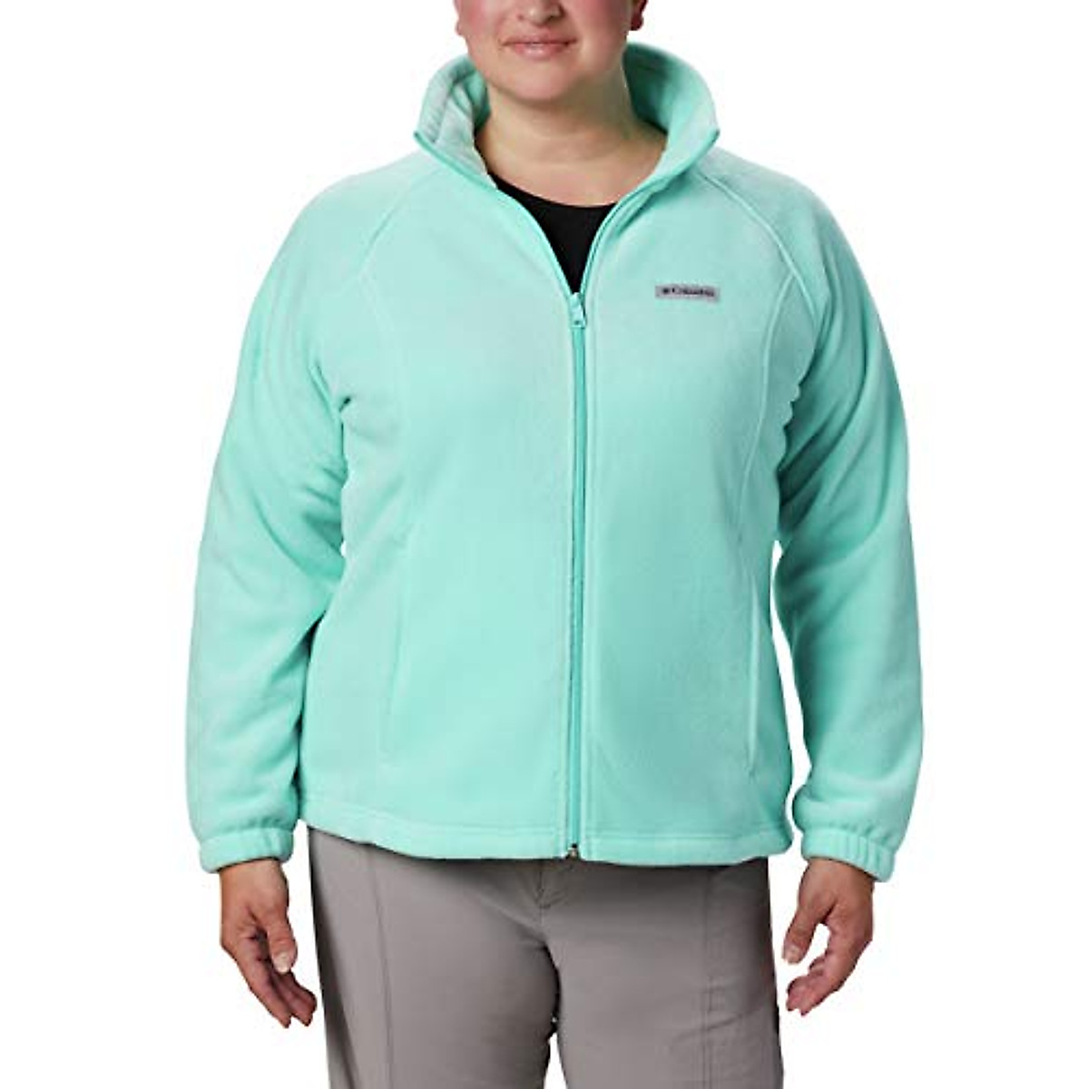 Columbia Women's Benton Springs Full Zip, Aquarium, Small