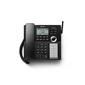 Ooma Office DP1-O Business Desk Phone –Connects wirelessly to Ooma Office base station. Works with Ooma Office cloud-based VoIP phone service for small business, Black.