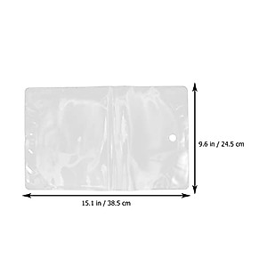Operitacx 3pcs A5 Clear Book Covers Textbook Protector Covers Transparent Reusable Soft Book Case Notebook Sleeve Slipcases Magazines Jacket for Students Office