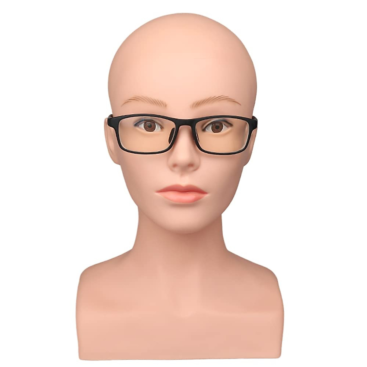 Wig Mannequin Head With Shoulders,Foam Manikin Head For Wigs Female,Wig Head Mannequin For Styling,Mannequin Head For Wigs Display Glasses, Hats
