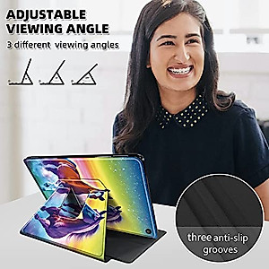 RYUITHDJP Tablet Case 7 Inch for Kindle Fire 7 2022/2023 12th Gen 360 Degree Rotating Swivel Stand, RYUITHDJP for Amazon Kindle Fire 7 Tablet Case Multi Angle Stand Cover-Horse
