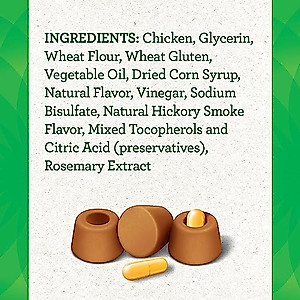 Greenies Pill Pockets Treats for Dogs Capsule Pouch, Chicken Flavor, 15.8-Ounce Per Pack (3 Pack)