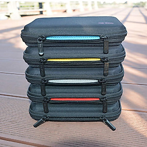 Hard Game Card Storage Holder Case for Nintendo Switch Games or PS Vita or SD Memory Cards - Black/Light Blue