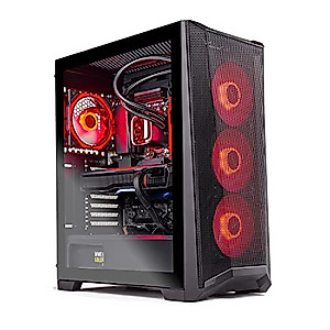 Skytech Chronos Gaming PC Desktop – Intel Core i7 13700K 3.4 GHz, NVIDIA RTX 4070, 1TB NVME SSD, 32GB DDR5 RAM RGB, 750W Gold PSU, 360mm AIO, 11AC Wi-Fi, Windows 11 Home 64-bit,Black