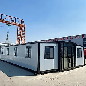 European Style Expandable Container House 40 Inch Cabin Shipping 3 Bedroom Container Homes