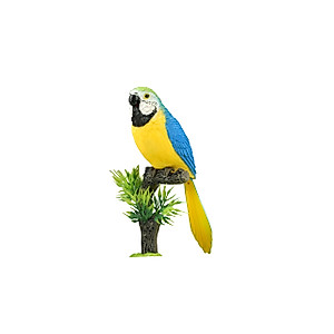 Haktoys Sound-Activated Singing Bird in Cage - Realistic Chirping and Motion, Battery-Operated Desk & Room Accessory with Melodic Sounds