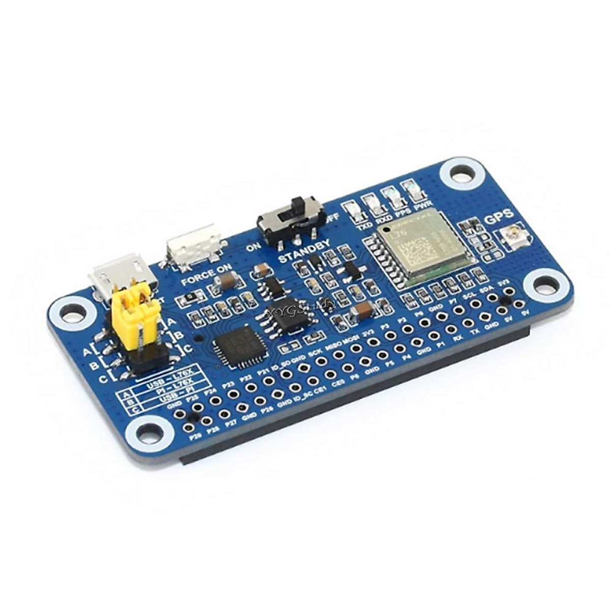 Raspberry Pi GNSS L76X GPS HAT Supports Multi-GNSS Systems GPS BDS QZSS Supports DGPS SBAS Interface UART with External Antenna Industrial PDA Tracking Security System Module @XYGStudy