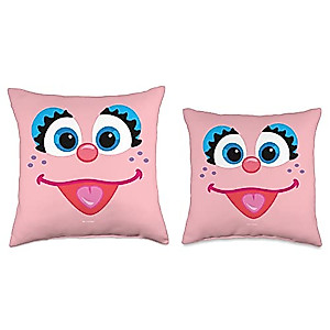 Sesame Street Abby Cadabby Face Throw Pillow, 18x18, Multicolor