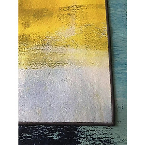 Black Brown Liquid Abstract Marble Area Rug for Living Room Bedroom Modern Lux Waves Diningroom Carpet Washable Soft Thick Home Office Floor Rug Indoor Outdoor Runners 2x6