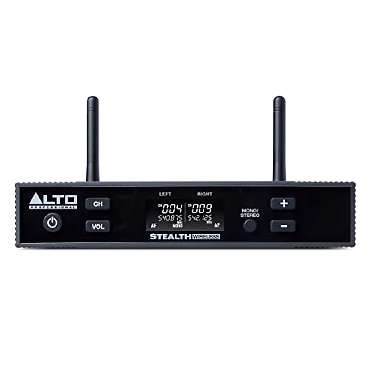 Alto Professional Stealth MKII-UHF Stereo Wireless Audio System for Active Speakers with Transmitter and 2 Receivers, 2 XLR Ins, Expandable
