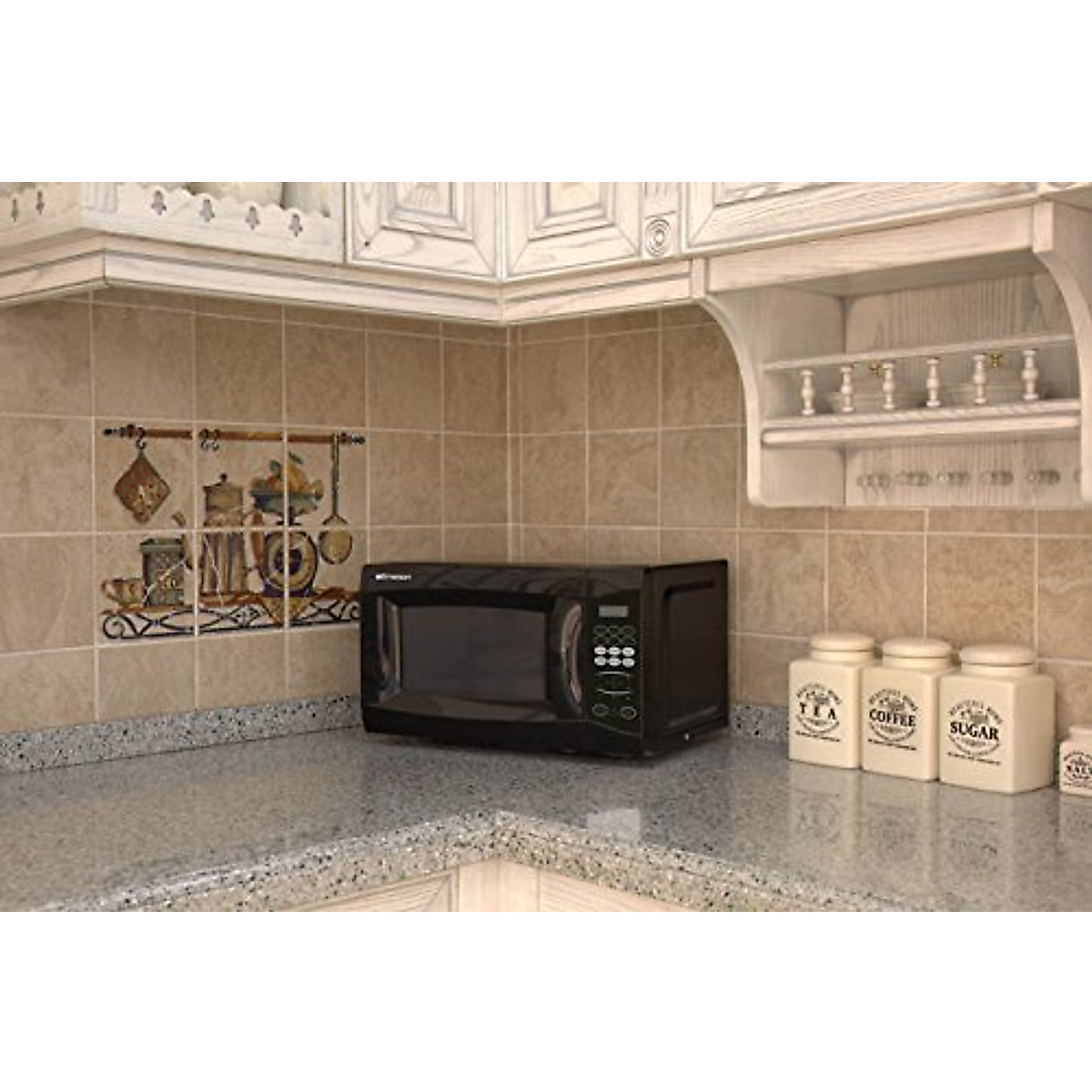 Emerson 0.7 CU. FT. 700 Watt, Touch Control, Black Microwave Oven, MW7302B