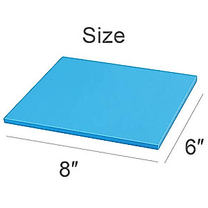 Sticky Notes 6x8 in Bright Stickies Colorful Super Sticking Power Memo Pads Strong Adhesive 5 Pads/Pack 28 Sheets/pad…