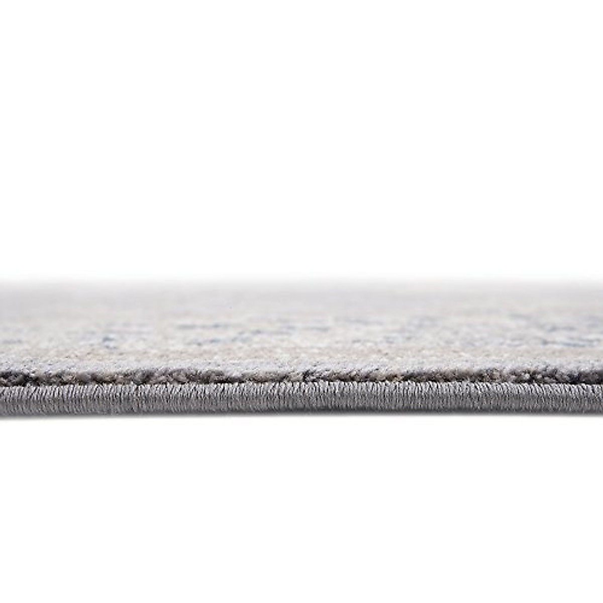 Unique Loom Salzburg Collection Area Rug - Gneis (6' 1" x 9' Rectangle, Gray/ Ivory)