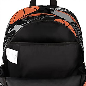 Backpack for School Girls Boys,Basketball Slam Dunk School College Backpack Rucksack Travel Bookbag Student Classics Backpack Cute Book Bags With Chest Strap