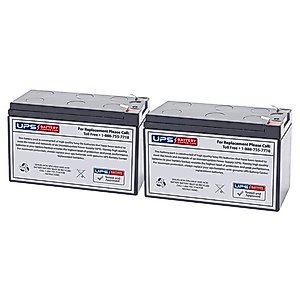 12V 7Ah SLA Replacement Battery Set for LA412 Swing Gate Operator