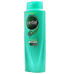 Sedal Co-Creations 2 in 1, Shampoo and Conditioner, Herbal Essence Scent, Anti-Frizz, 2-Pack of 22 FL Oz, 2 Bottles.