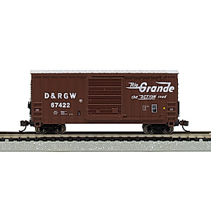 Bachmann Trains - HI-Cube Box CAR - Rio Grande™ #67422 - Brown - N Scale