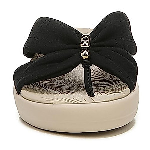 BZees Womens Promise Slide Sandal Black 6 M