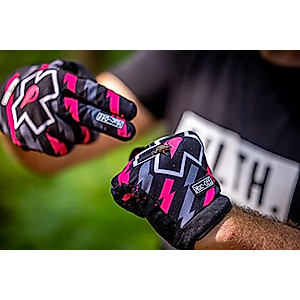 Muc Off Bolt MTB Gloves, L - Slip-On Cycling Gloves for MTB/BMX/Gravel/Road Bikes - Touch Screen Compatible Mountain Bike Gloves for Men and Women