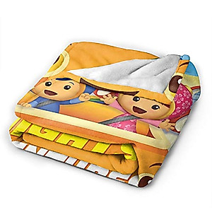 JohnHunt Team Umizoomi Blanket Anime AUltra-Soft Cozy Flannel Blankets Micro-Fleece Sofa Throw Lightweight Microfiber Bedding Blanket 80" x60