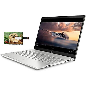 HP Pavilion 15 Business Laptop Computer, 10th Gen Intel Core i5-1035G1, 15.6" HD IPS Touchscreen, 32GB RAM, 1TB SSD, Win 10 Pro, Wi-Fi 5, Bluetooth, Webcam, B&O Audio, HDMI | 32GB USB Card