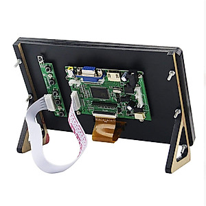 7 Inch Screen Acrylic Shell, 7 Inch Monitor Touch Screen Acrylic Protective Case Shell with Stand Holder for Raspberry Pi 7" Display Screen