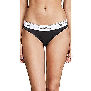 Calvin Klein Underwear Women's Modern Cotton Bikini Briefs, Black, M