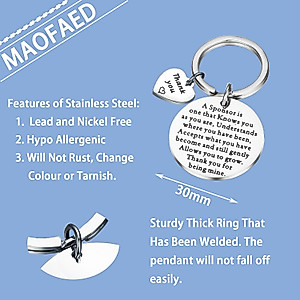 MAOFAED Sponsor Gift Sponsor Keychain Sponsor Appreciation Gift AA Sponsor Gift NA Addiction Recovery Gift