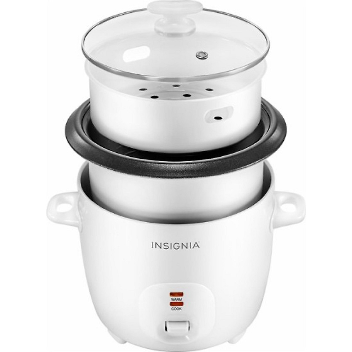 Insignia - 2.6-Quart Rice Cooker - White (NS-RC14WH7)