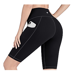 Heathyoga Biker Shorts Women High Waist Yoga Shorts for Women Workout Shorts with Pockets Athletic Shorts Gym Shorts