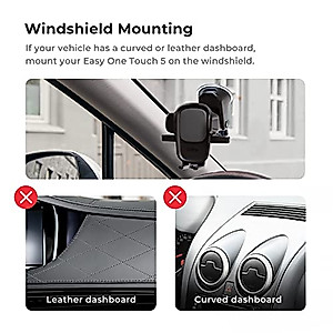 iOttie Easy One Touch 5 Dashboard & Windshield Universal Car Mount Phone Holder Desk Stand with Suction Cup Base and Telescopic Arm for iPhone, Samsung, Google, Huawei, Nokia, other Smartphones